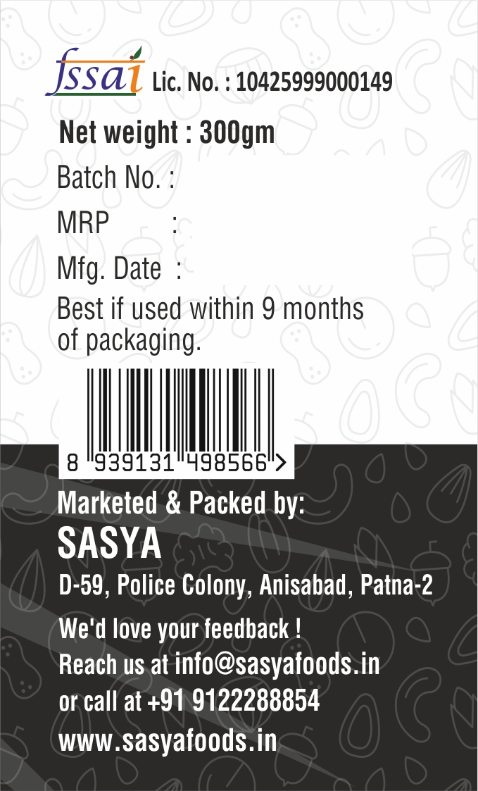 Premium Chia Seeds – Omega-3 & Fibre Rich | Vedanic – Sasya Foods